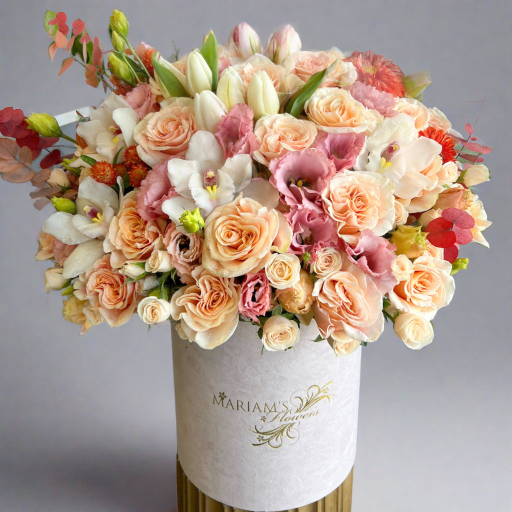 Sunset Floral Arrangement - Mariams Flowers